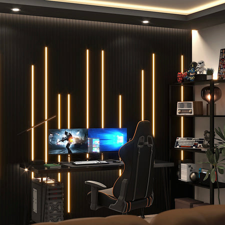 ARQ® Acoustic Colored Wooden Wall Slat Panel | Premium Wood Wall Panels